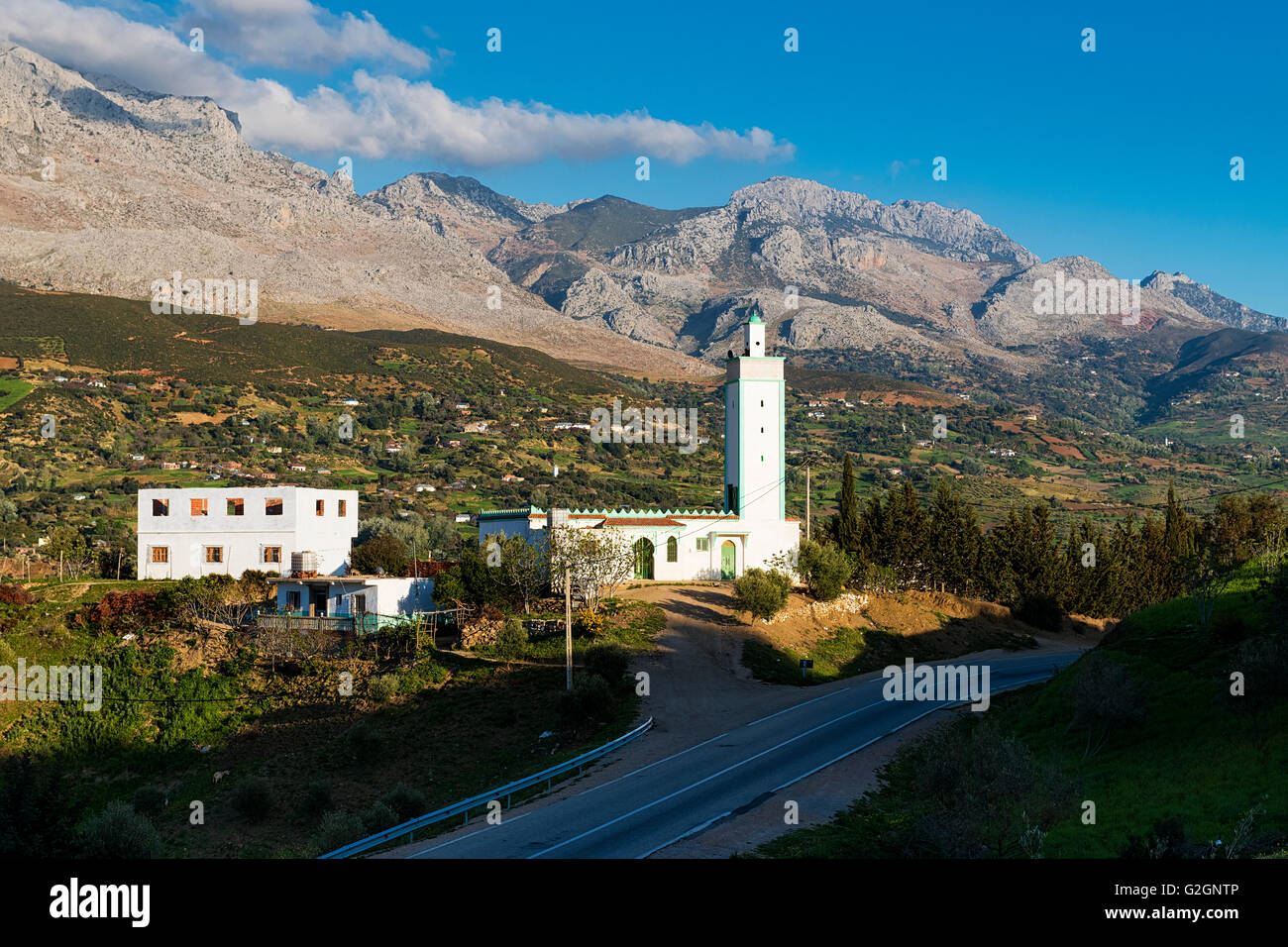 Mosque in the Rif Mountains, in Morocco Stock Photo - Alamy