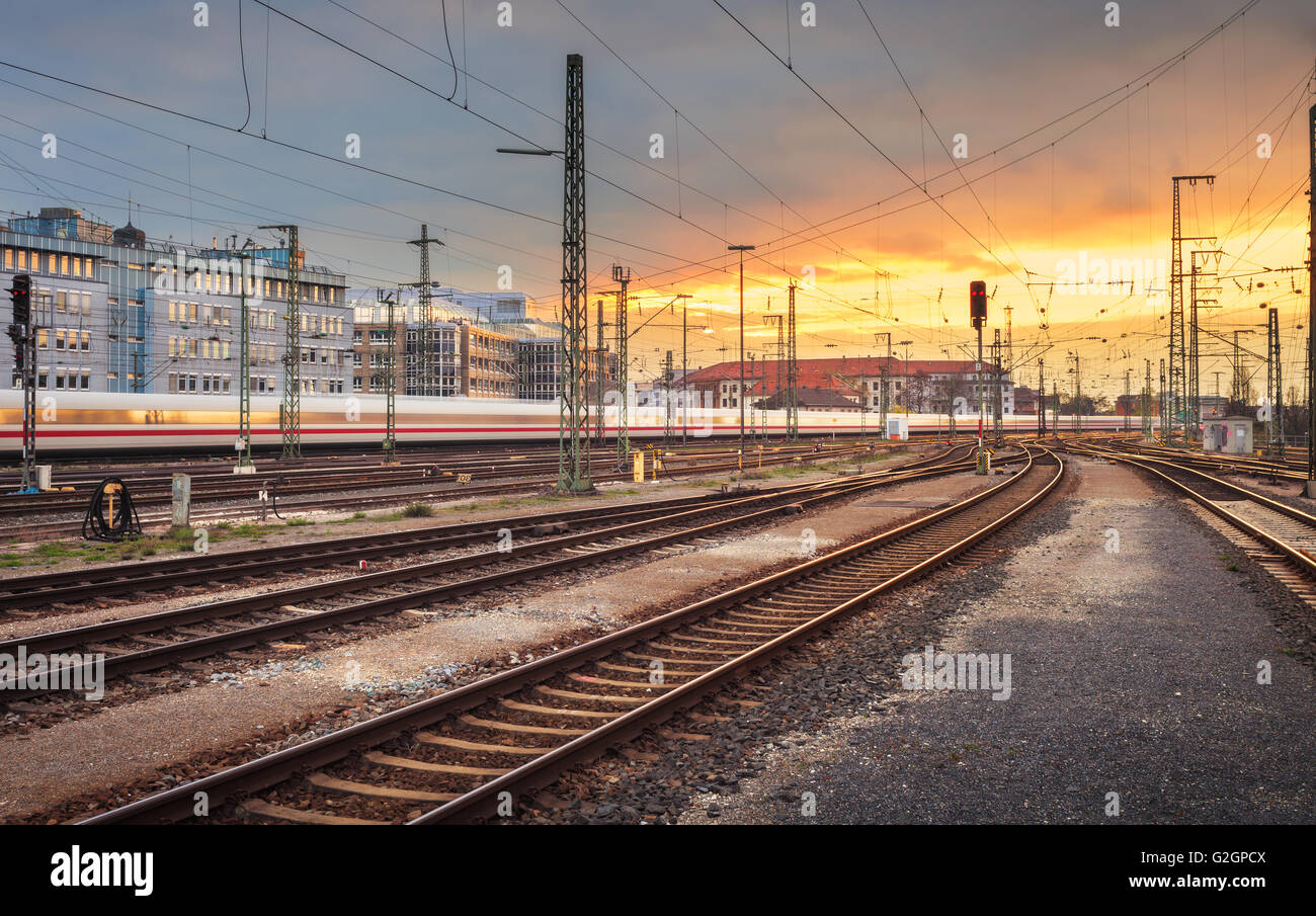 Colorful rail hi-res stock photography and images - Alamy