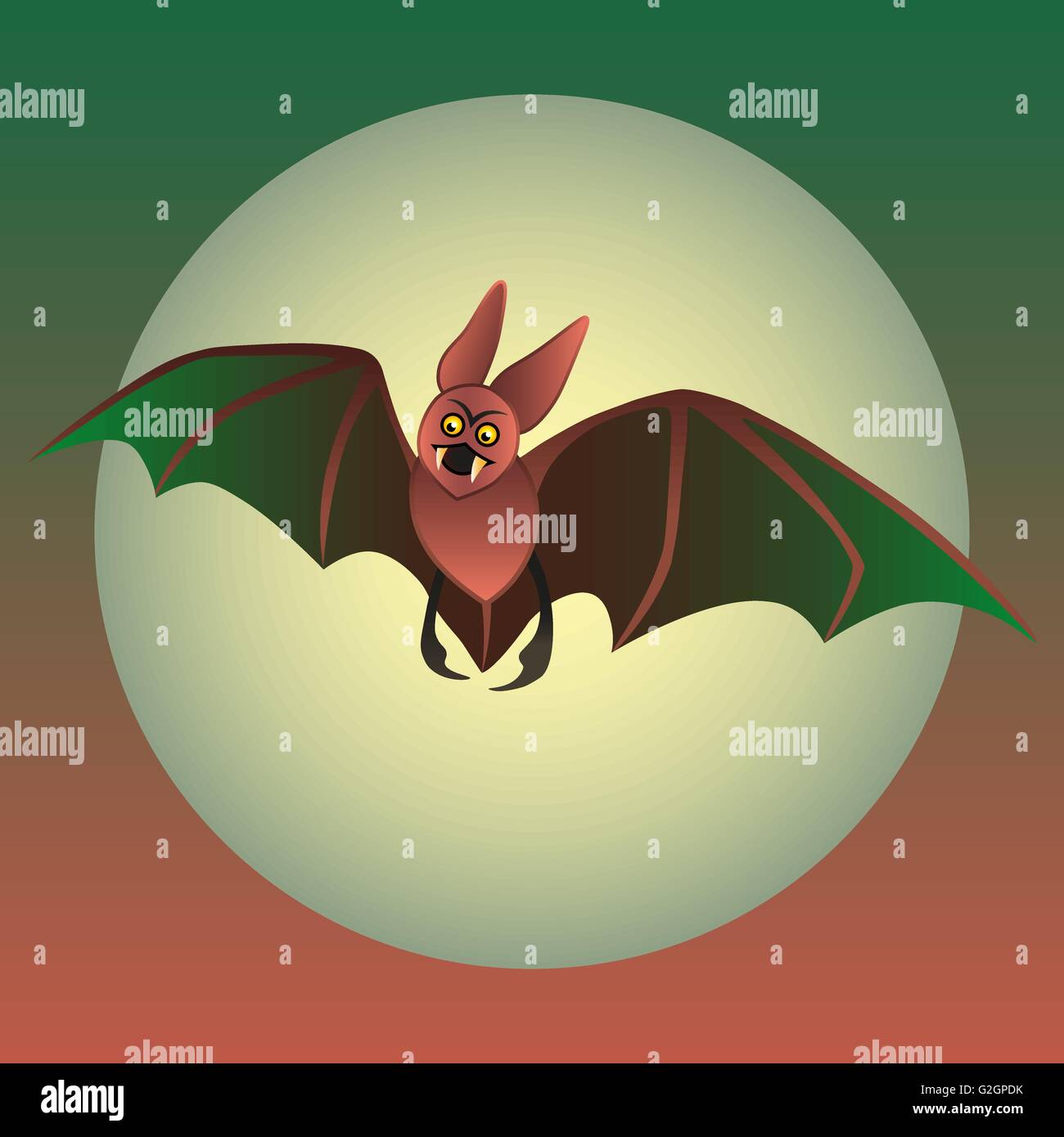funny bat on black background Stock Vector Image & Art - Alamy