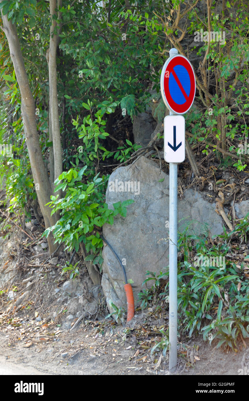 traffic sign in st barth's Stock Photo - Alamy