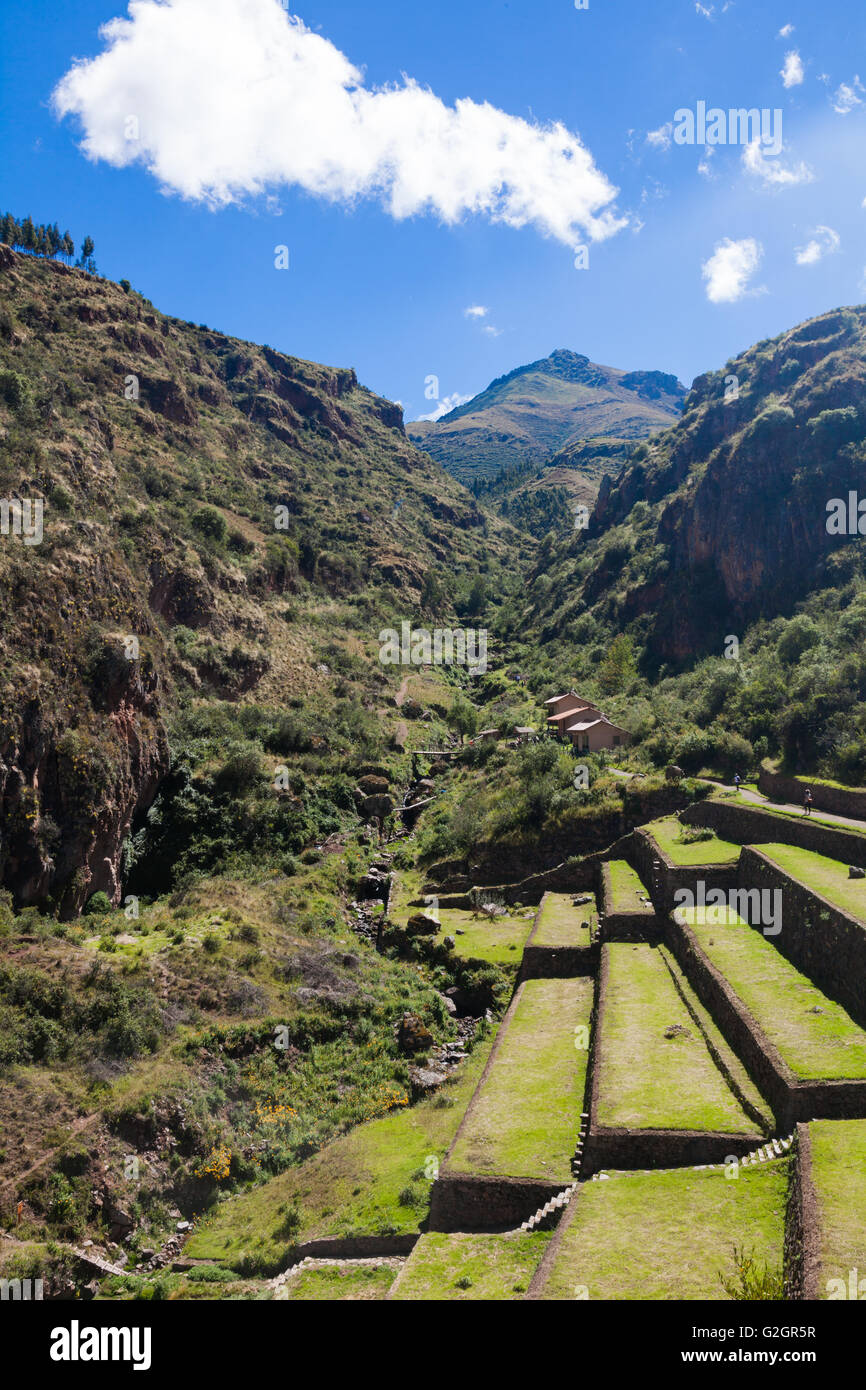 Inca terraces with stairs hi-res stock photography and images - Alamy