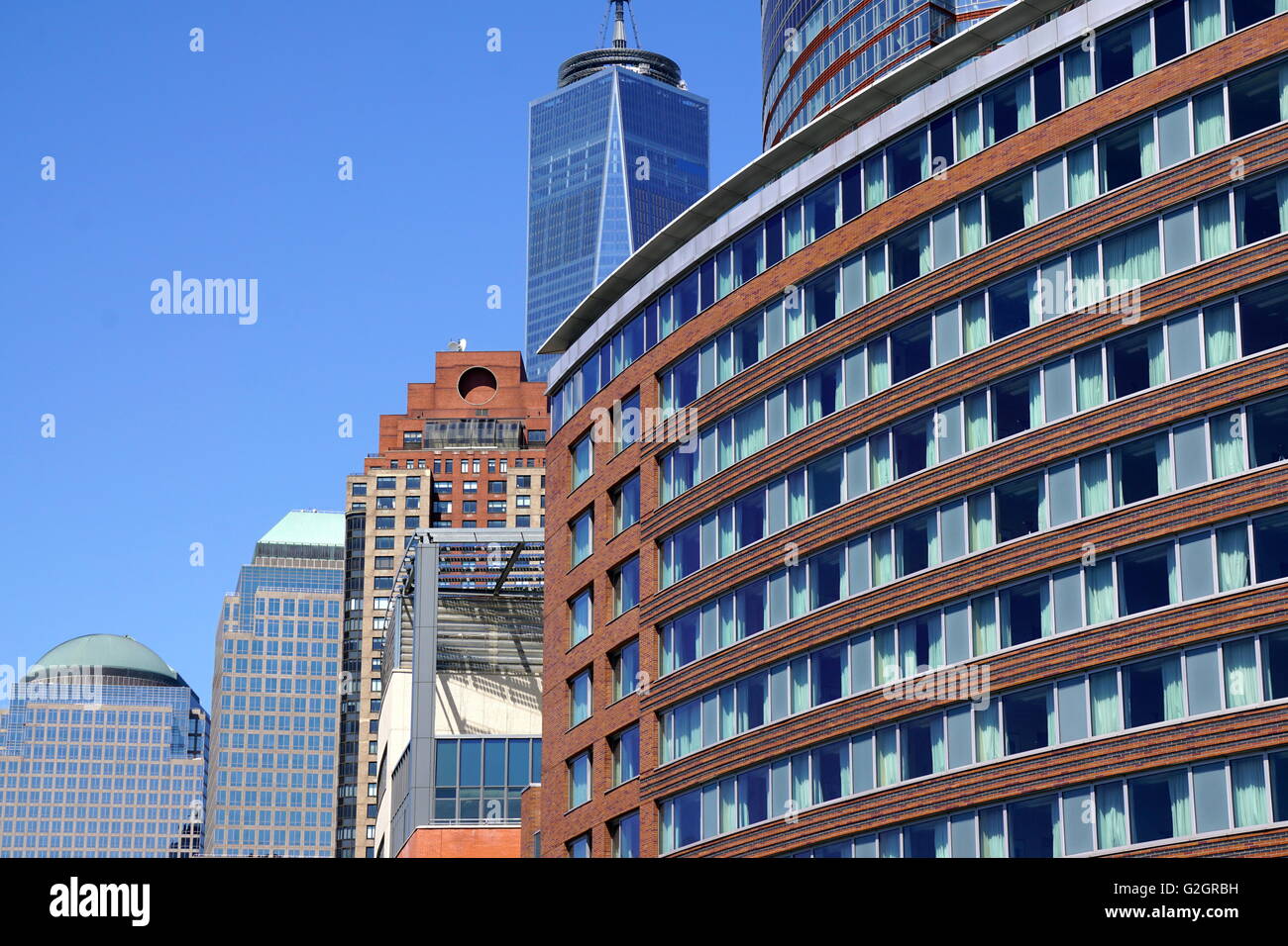 Architectural Details of The Battery Park City Skyscrapers, New York ...