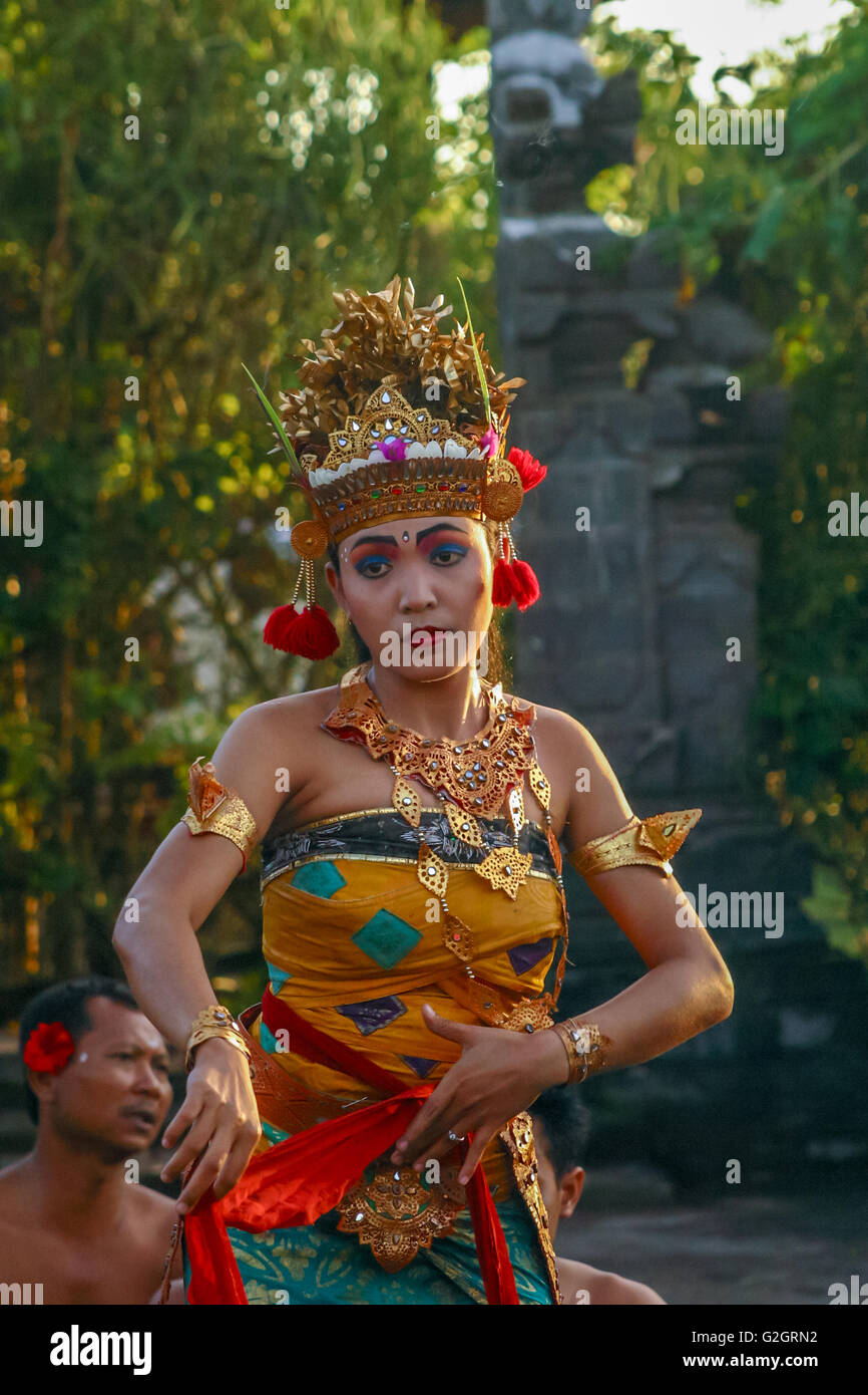 Indonesia Bali Uluwatu Dancers performing the spectacular Kecak dance Adrian Baker Stock Photo ...