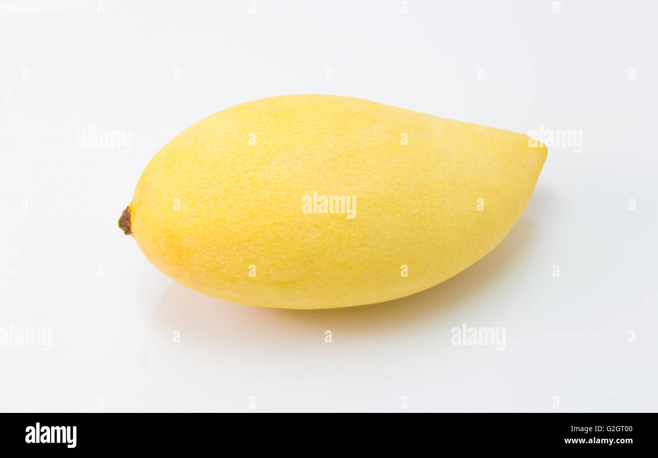 fresh delicious yellow mango isolated on white background Stock Photo ...