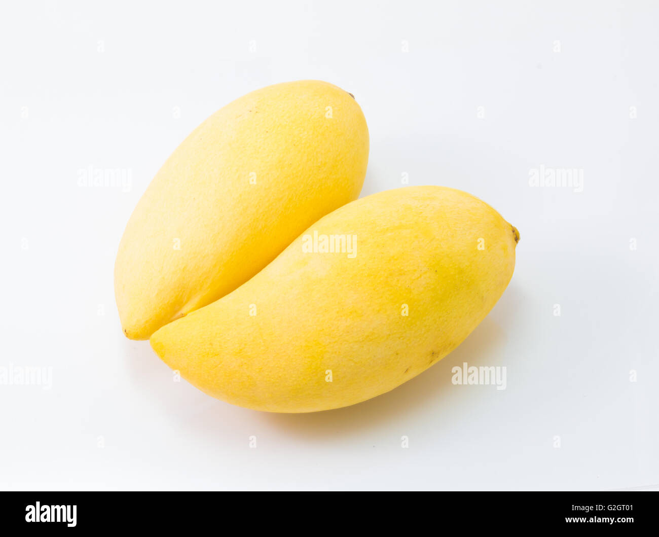 fresh delicious yellow mango isolated on white background Stock Photo ...