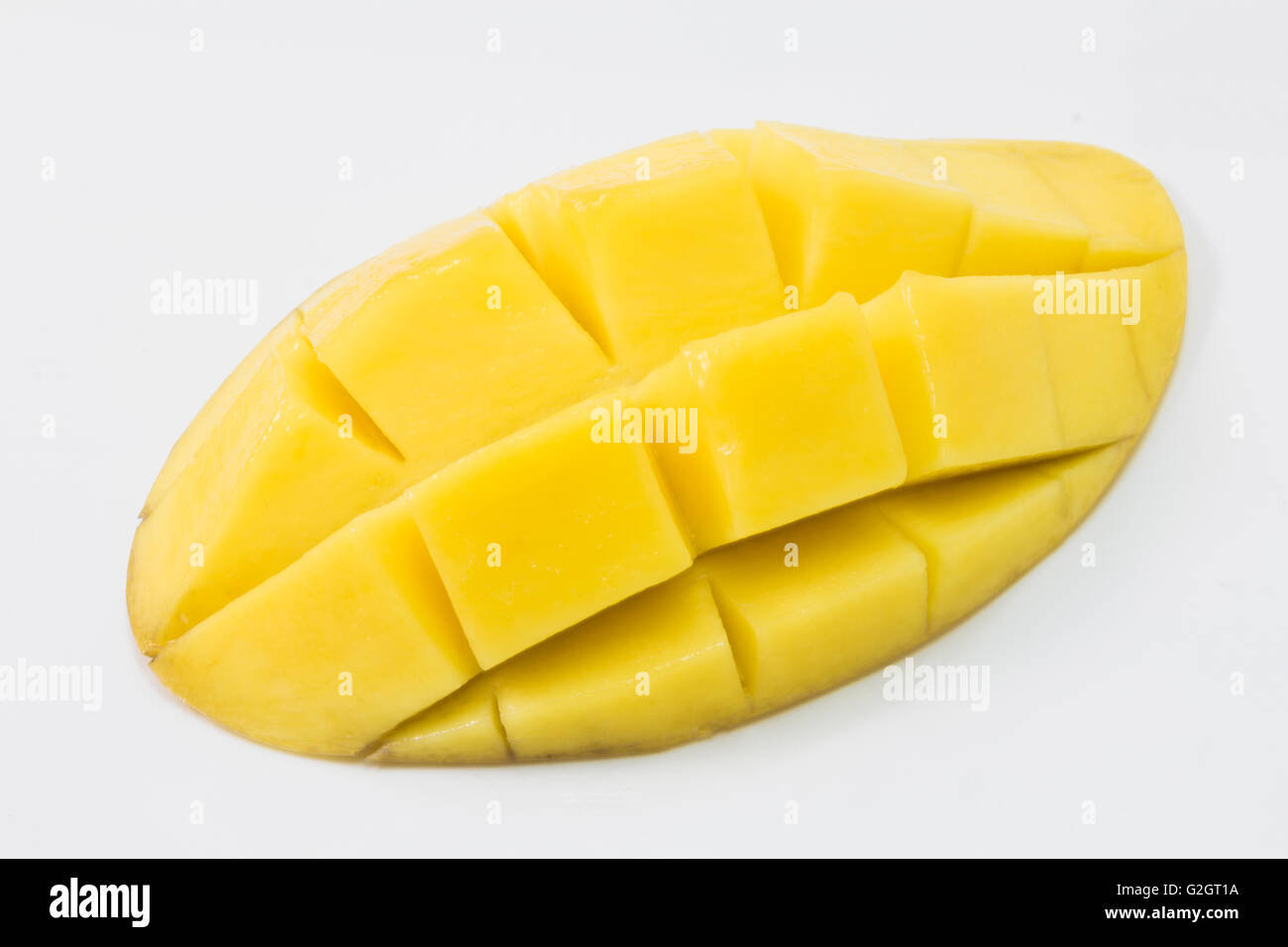 fresh delicious yellow mango isolated on white background Stock Photo ...