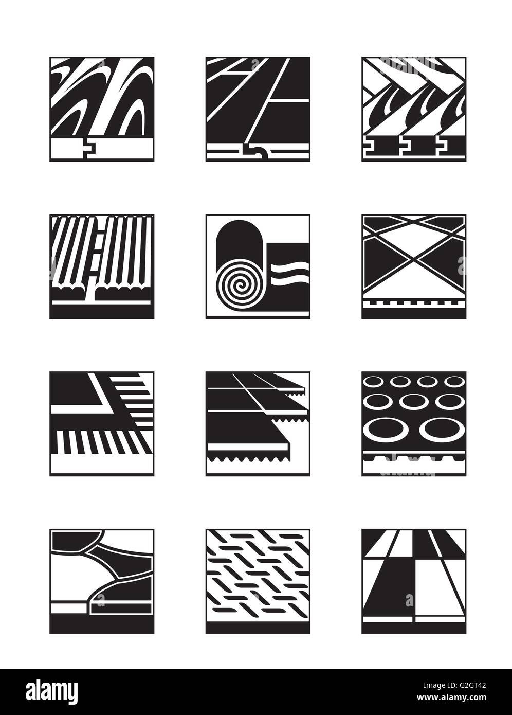 Floor coverings and cladding - vector illustration Stock Vector Image ...