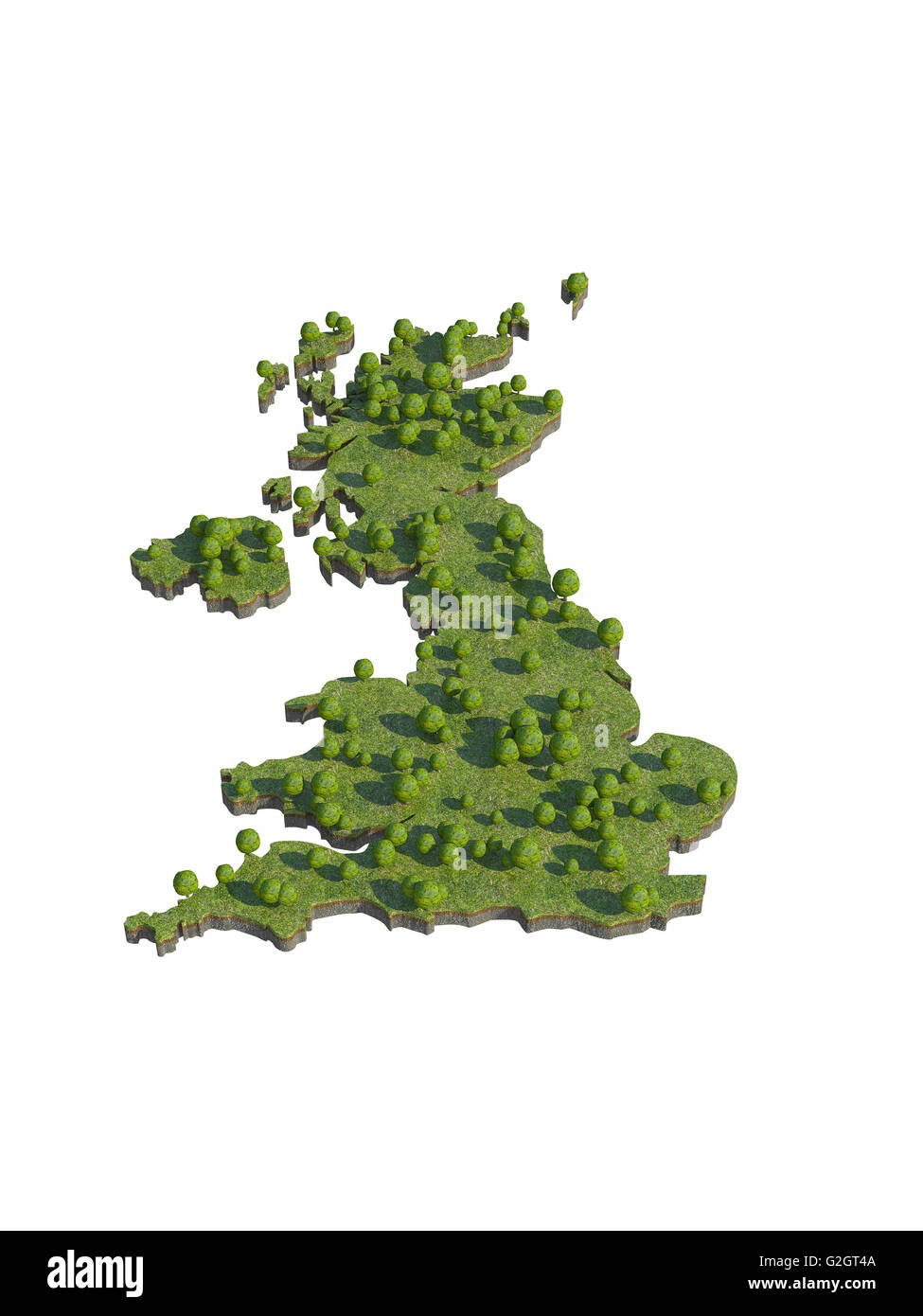 3d map of uk hi-res stock photography and images - Alamy