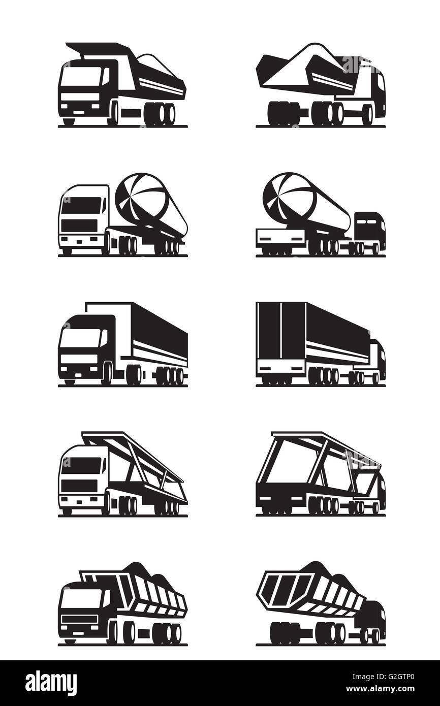 Set different types delivery Stock Vector Images - Alamy