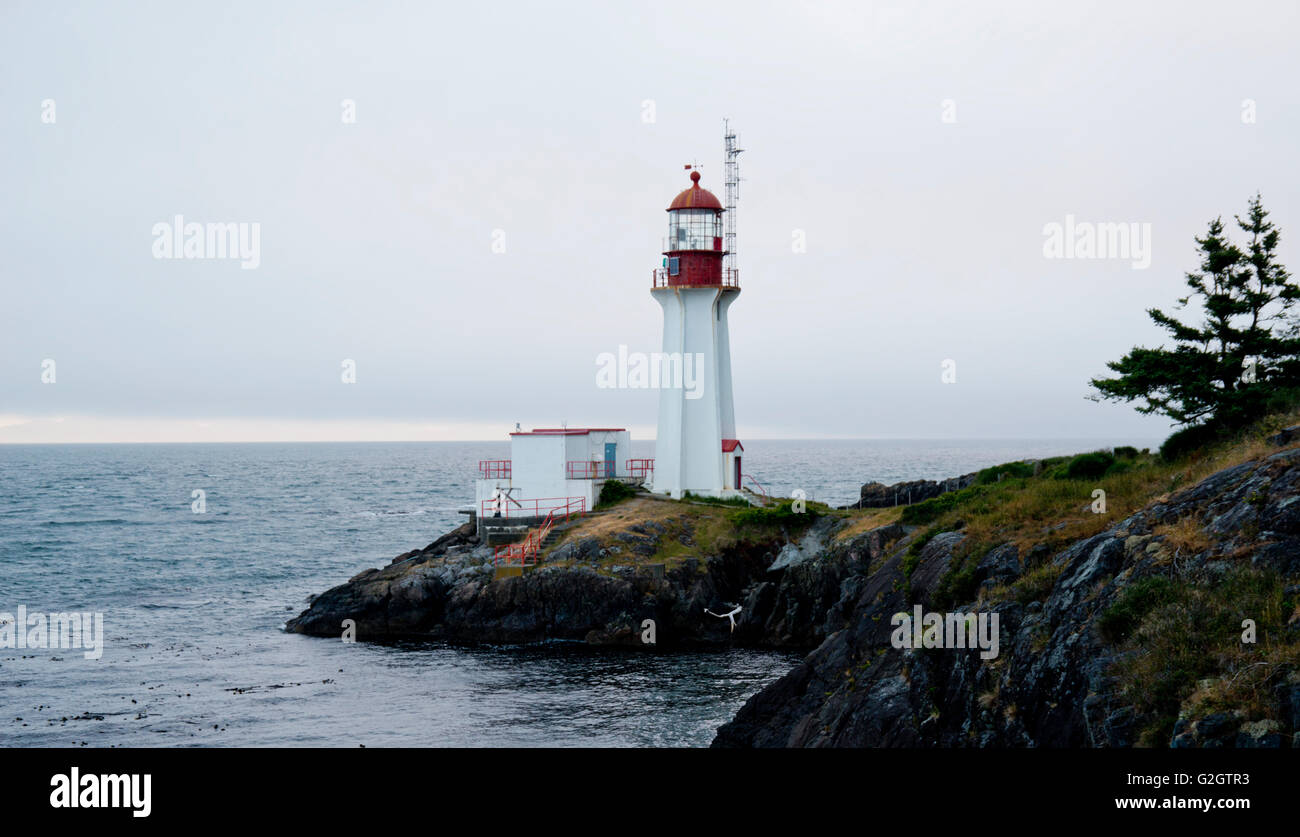 Sheringham Point Lighthouse in Shirley, Vancouver Stock Photo - Alamy