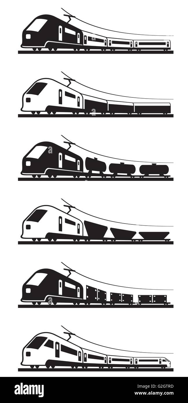 Freight Train Vector