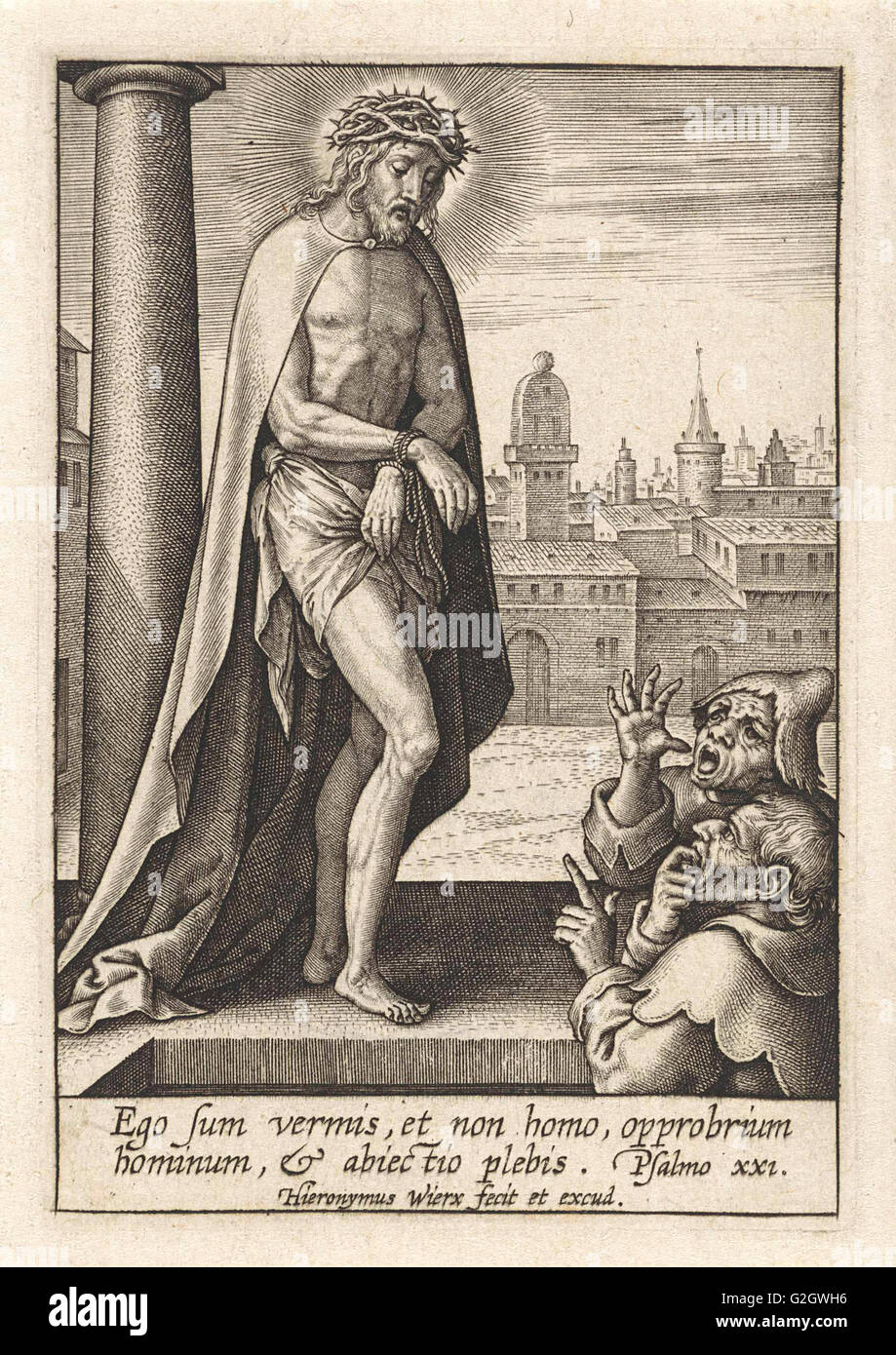 Mocking of Christ, Hieronymus Wierix, 1563 - before 1619 Stock Photo - Alamy
