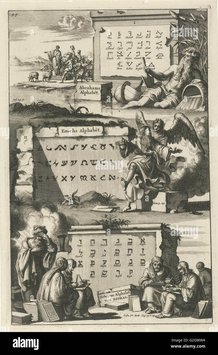 Alphabet of Abraham, Enoch and Ezra, Jan Luyken, Wilhelmus Goeree (I ...