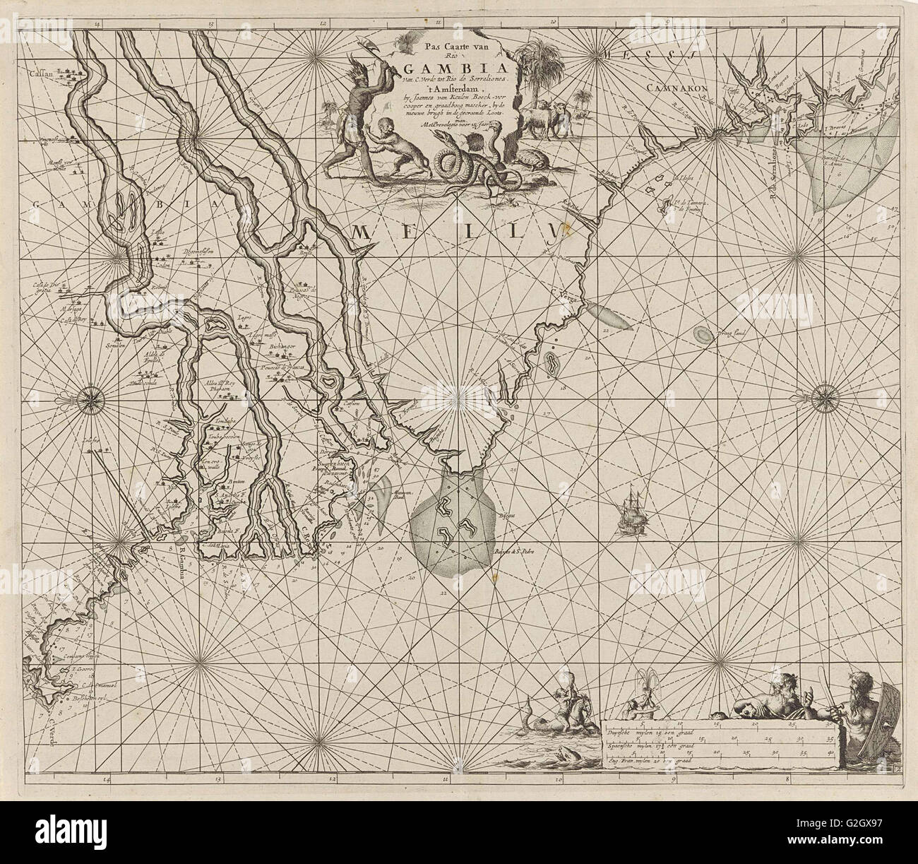 Sea chart monsters hi-res stock photography and images - Alamy