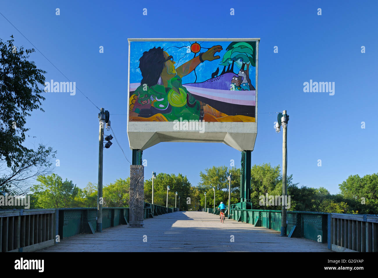 Native painting on bridge hi-res stock photography and images - Alamy