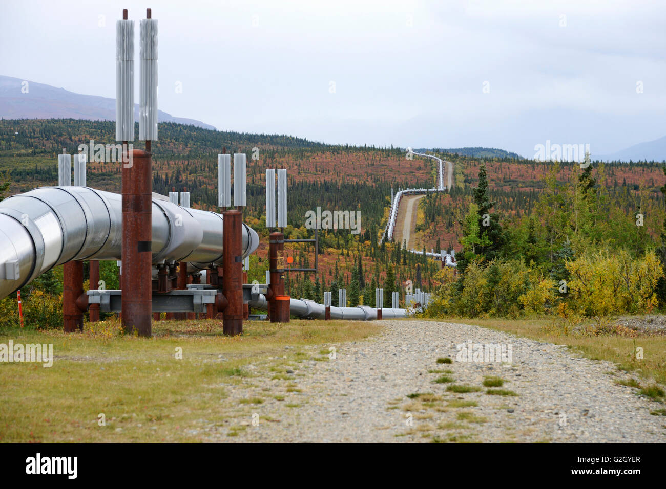 Trans alaska pipeline construction hi-res stock photography and images ...