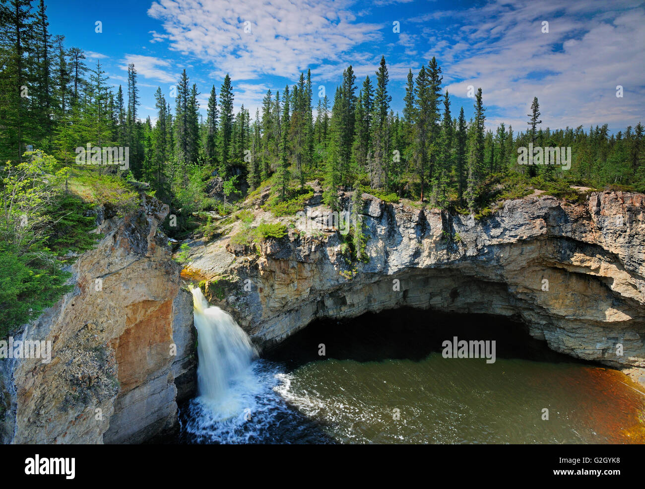 McNallie Creek Falls on the Waterfalls Route (Highway) (Mackenzie ...