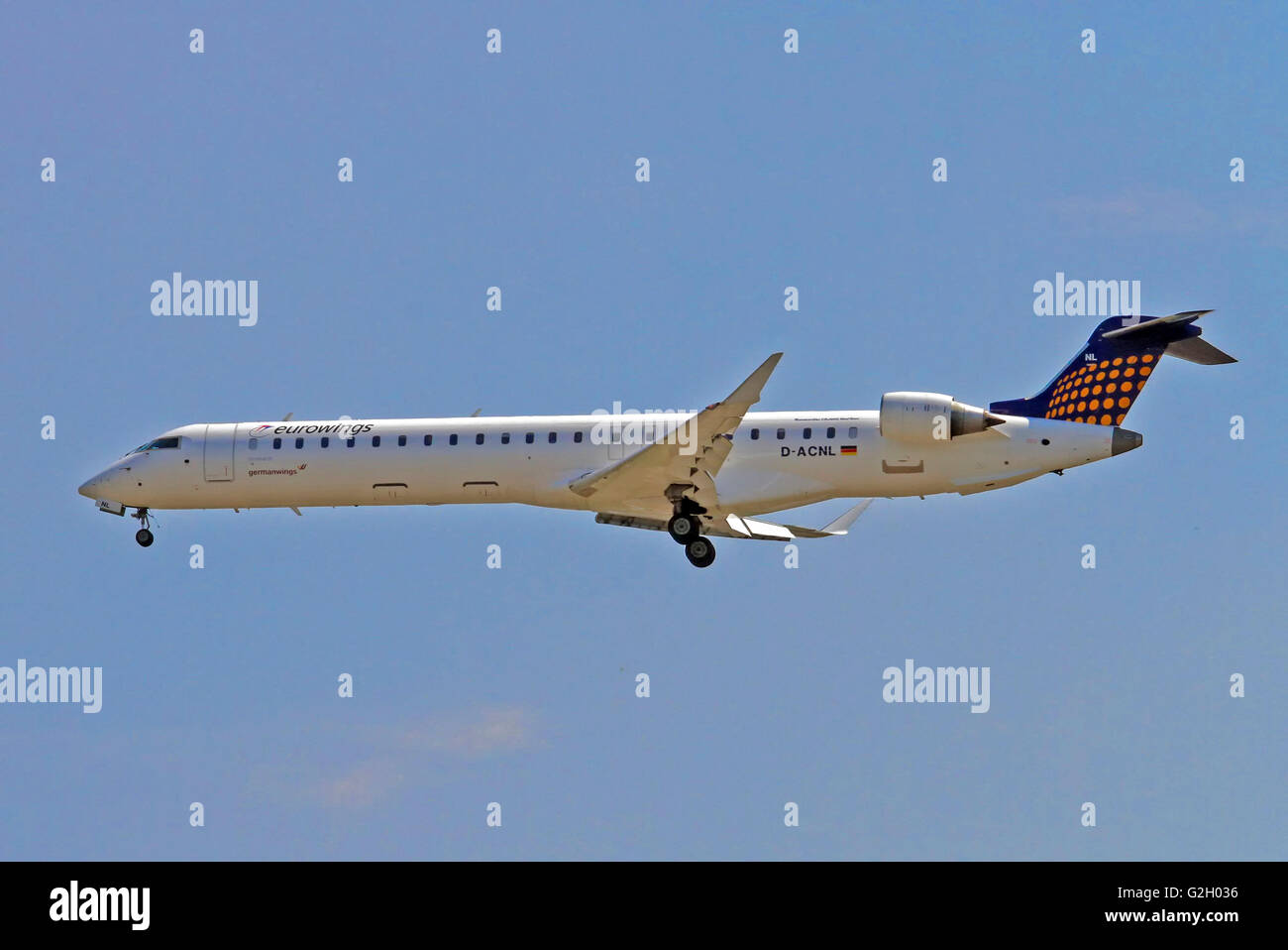 D-ACNL Eurowings Canadair Regional Jet CRJ-900 Photographed at Malpensa ...