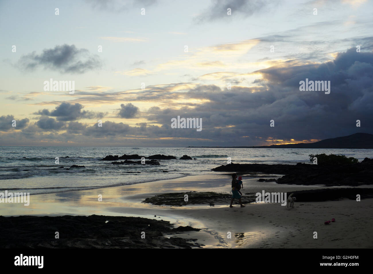 sunset Photographed in the Galapagos Island, Ecuador Stock Photo - Alamy