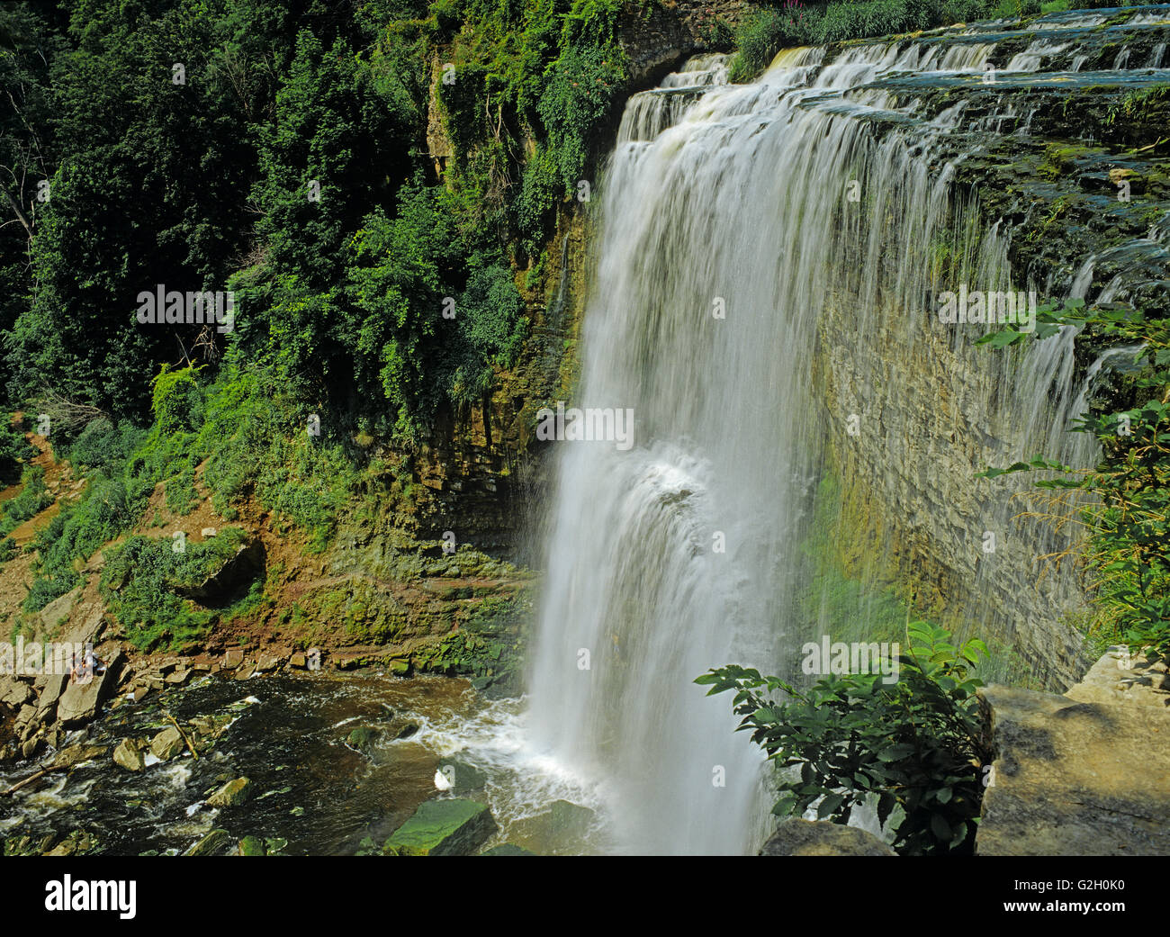 Webster's Falls on Spencer Creek on Niagara Escarpment Hamilton Ontario ...