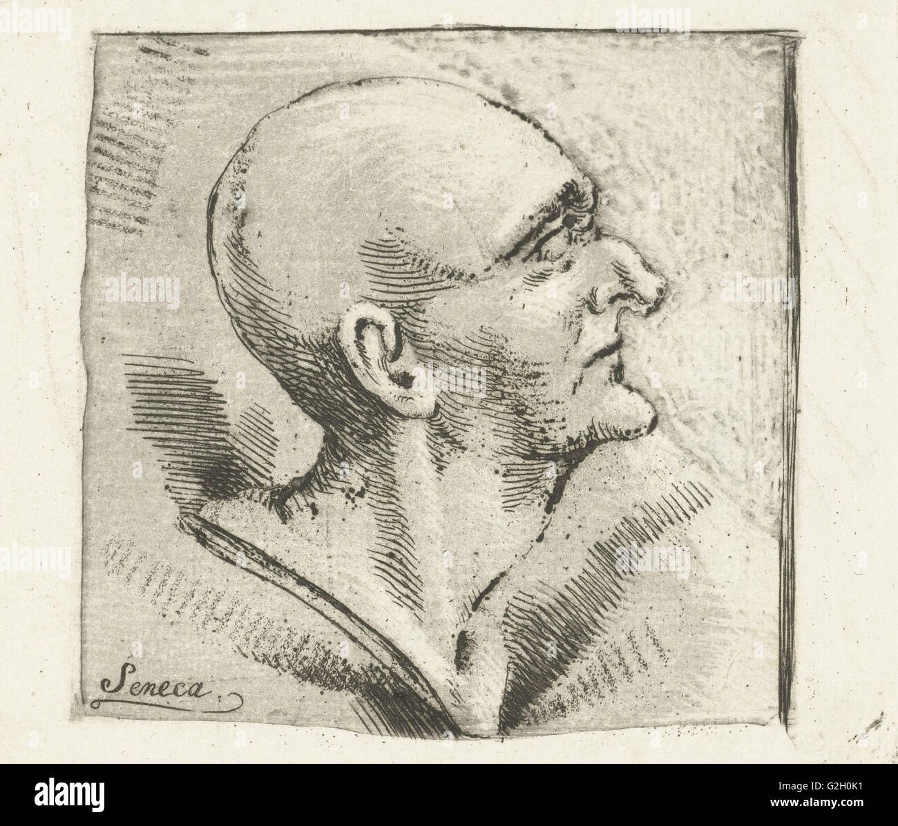 Portrait of a philosopher, statesman and dramatist Seneca the Younger ...