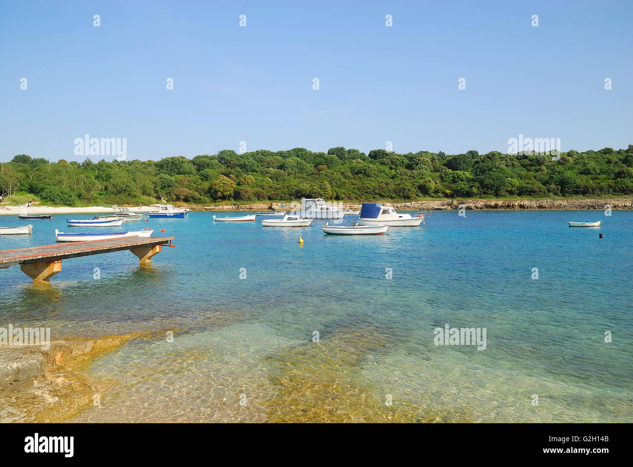 Premantura, Istria, Croatia. Uvala Polje bay Stock Photo - Alamy