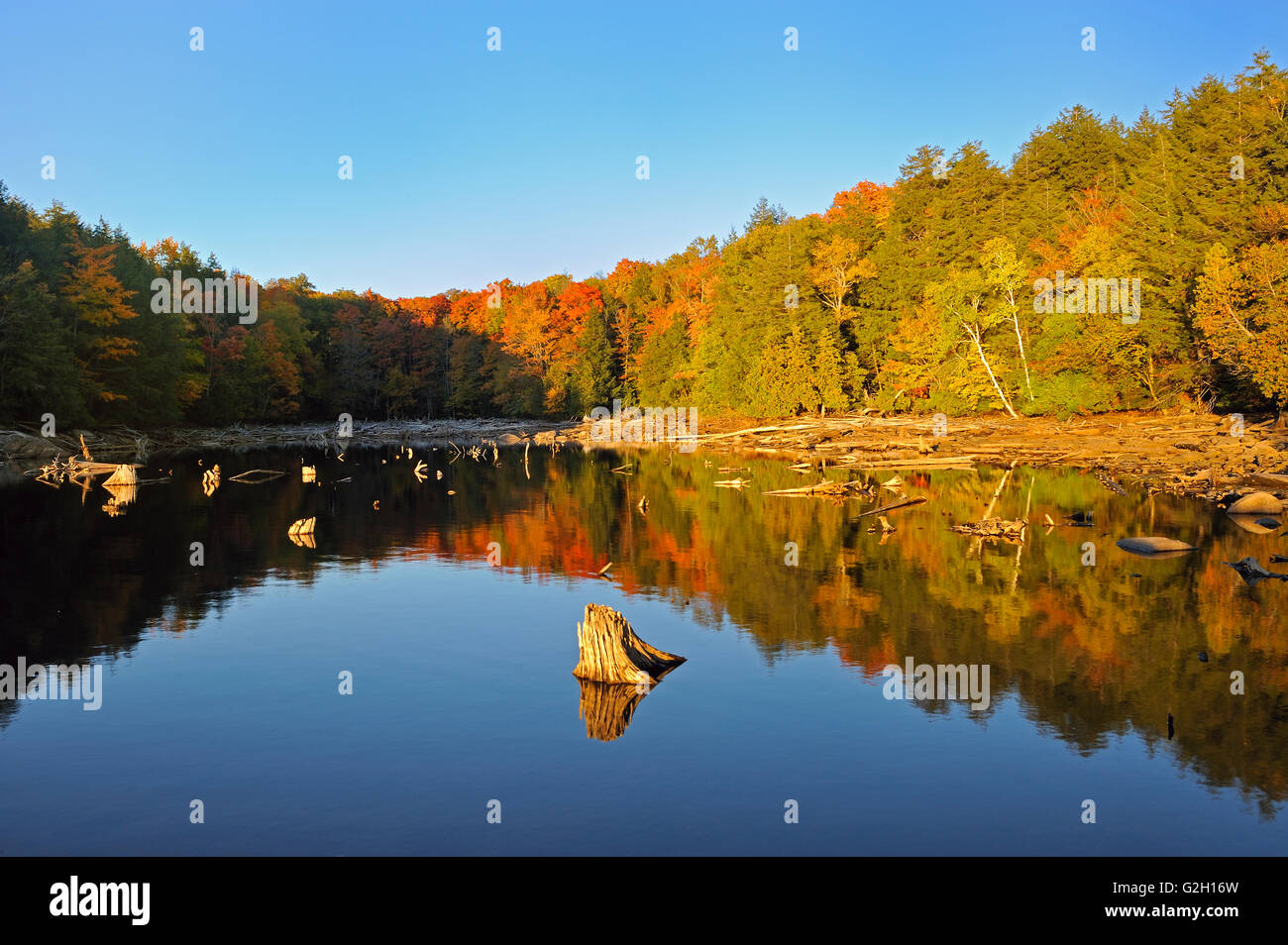 Paudash Lake in autumn Paudash Lake Ontario Canada Stock Photo - Alamy
