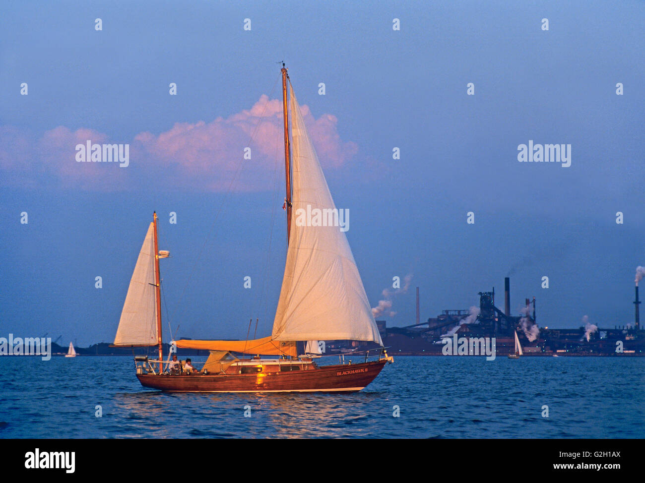 Sailboat race on hamilton harbour hi-res stock photography and images ...