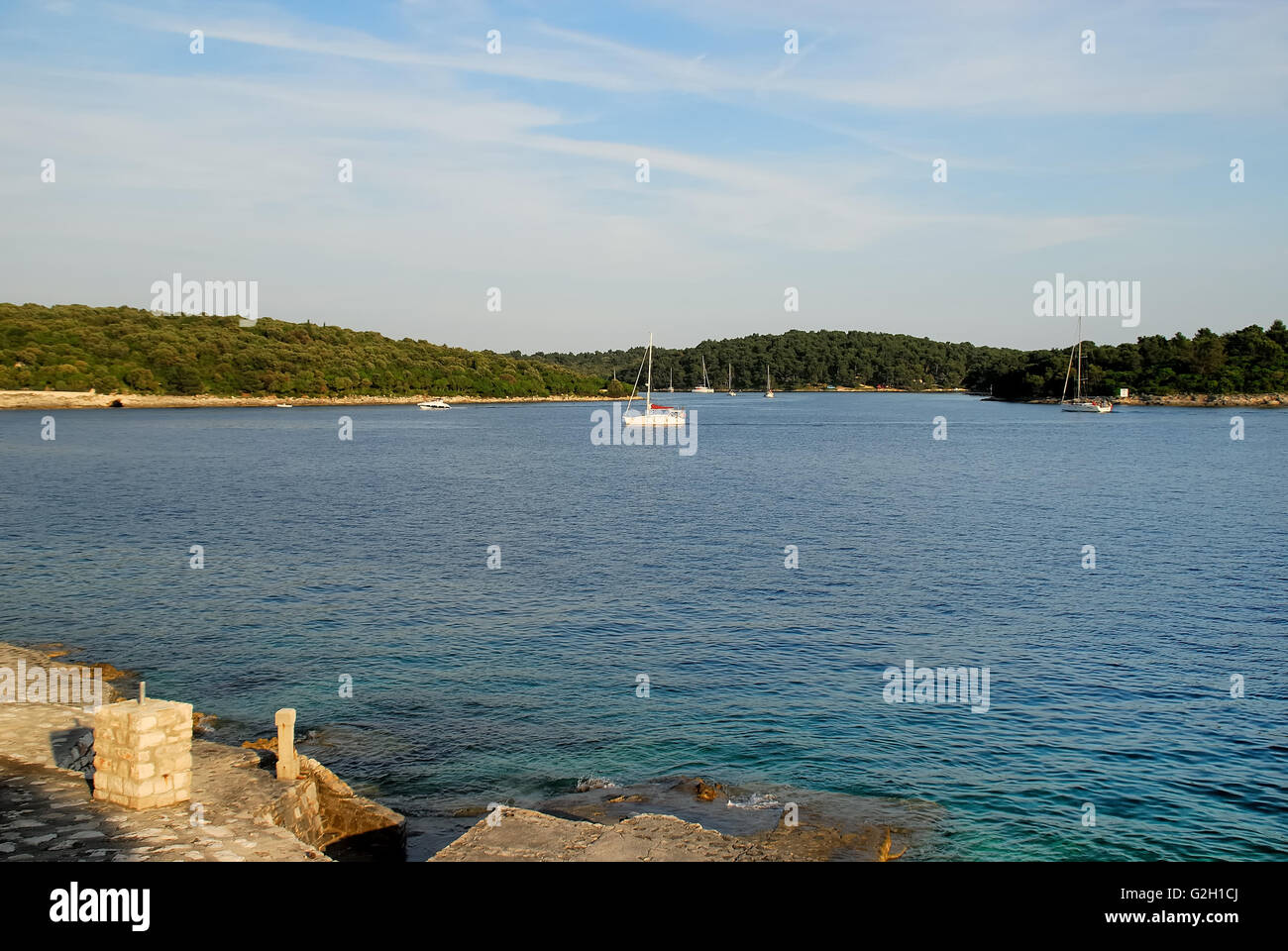 Pula, Istria, Croatia. Verudela beach Stock Photo - Alamy