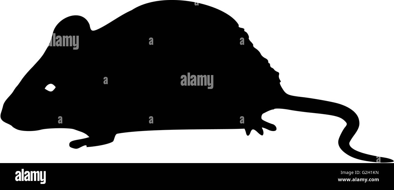 Mouse silhouette illustration hi-res stock photography and images - Alamy