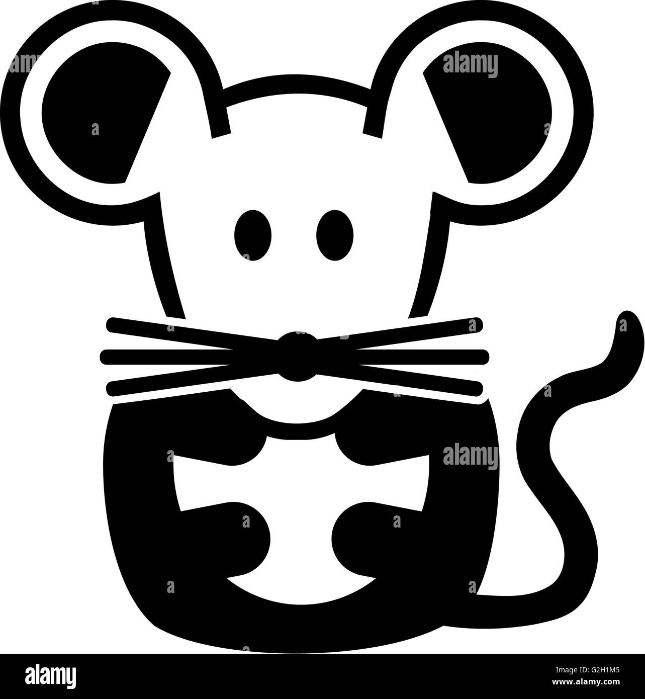 Cute Mouse icon Stock Photo - Alamy
