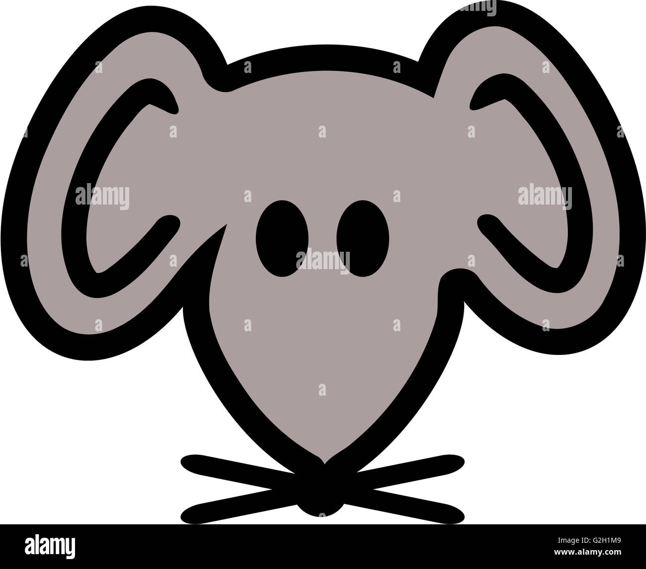 Mouse head symbol hi-res stock photography and images - Alamy