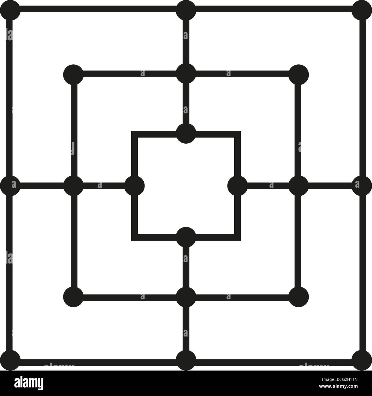 Nine men's morris game hi-res stock photography and images - Alamy