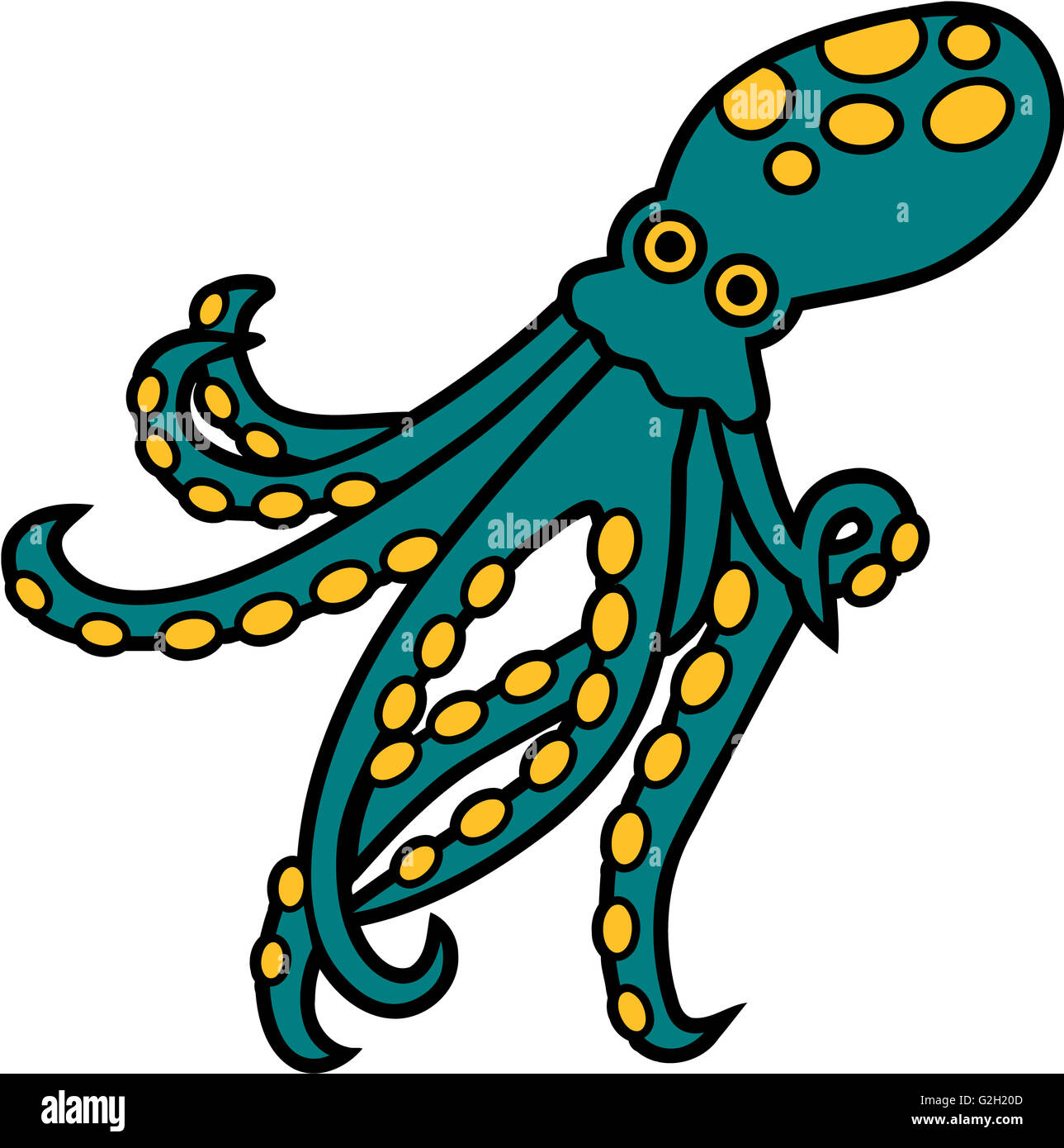 Cartoon octopus hi-res stock photography and images - Alamy