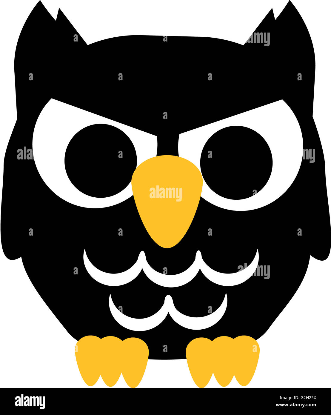 Bad cartoon Owl halloween Stock Photo - Alamy