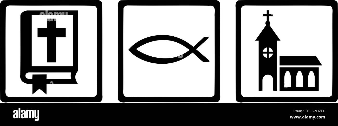 Priest Icons Signs Bible Church Stock Photo - Alamy