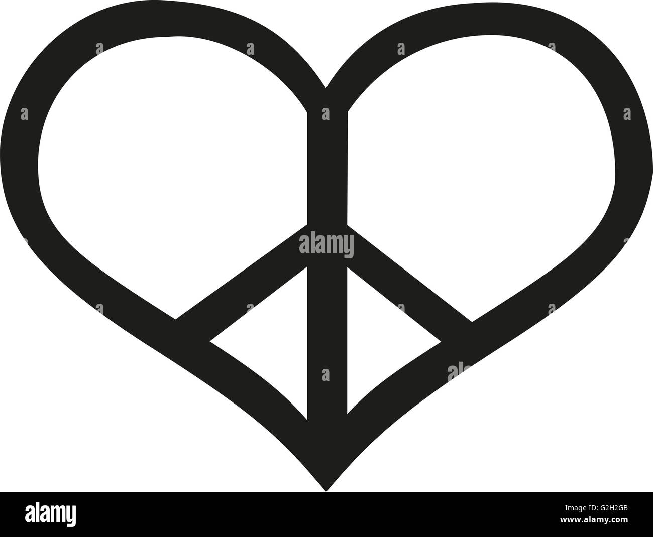 Peace sign and heart hi-res stock photography and images - Alamy