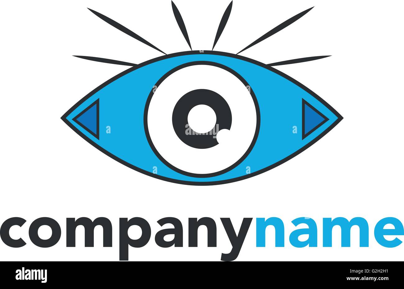 Vector human eye logo hi-res stock photography and images - Alamy