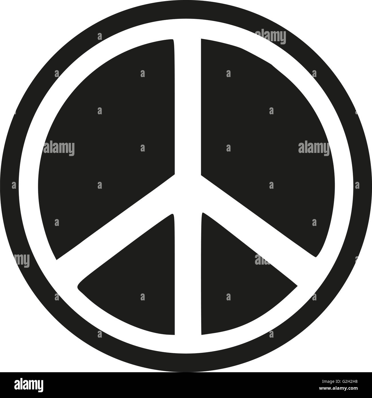 Peace sign inverted Stock Photo - Alamy