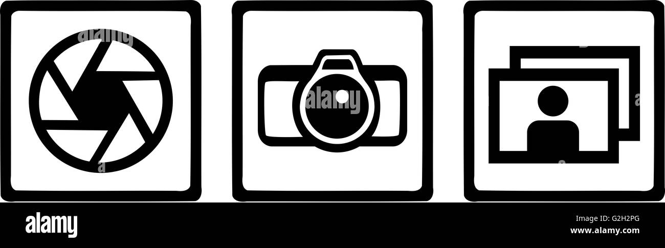 Photographer icons hi-res stock photography and images - Alamy