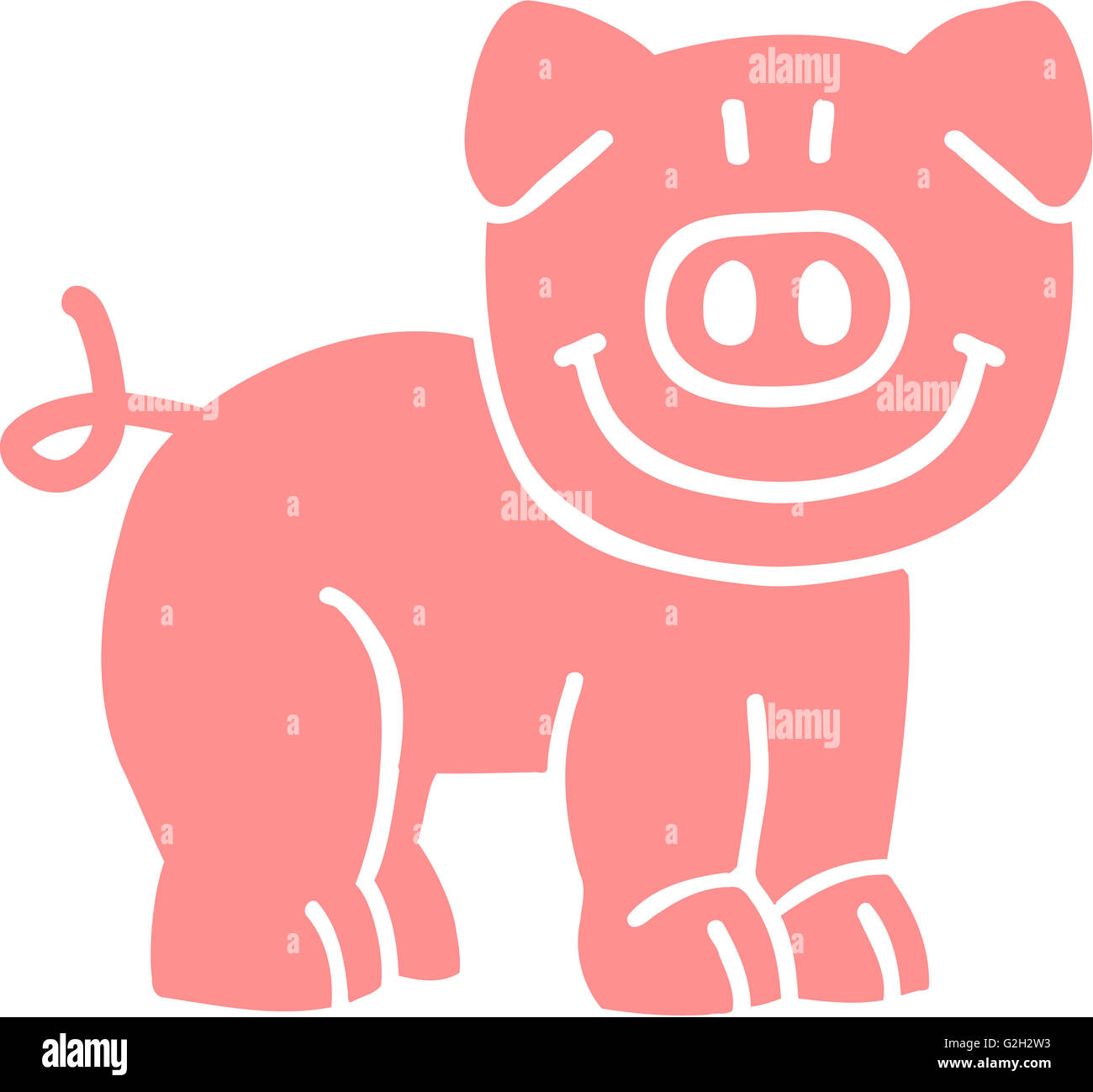 Funny cartoon pig Stock Photo - Alamy