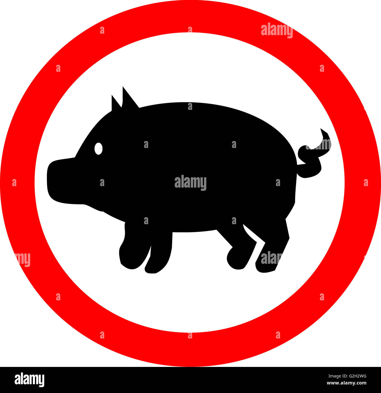 Prohibition of pork hi-res stock photography and images - Alamy