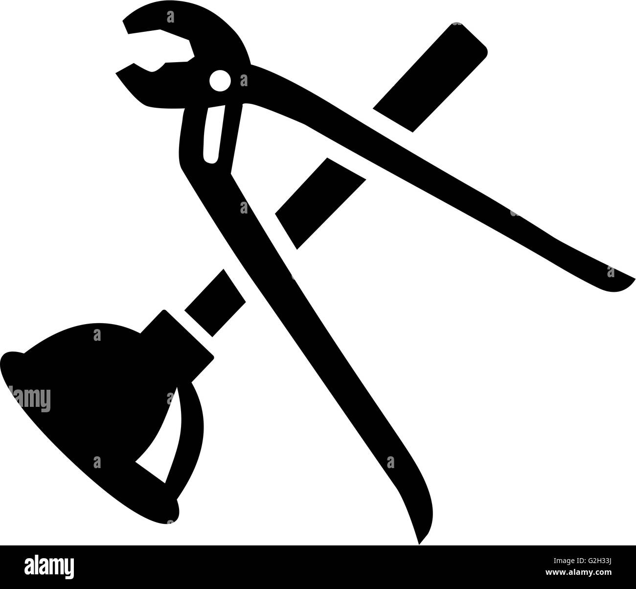 Plumbing tools Black and White Stock Photos & Images - Alamy
