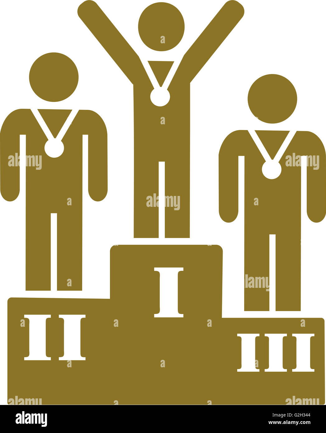 Podium first third places hi-res stock photography and images - Alamy