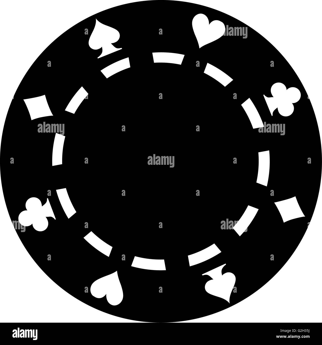 Logo icon chips game Black and White Stock Photos & Images - Alamy