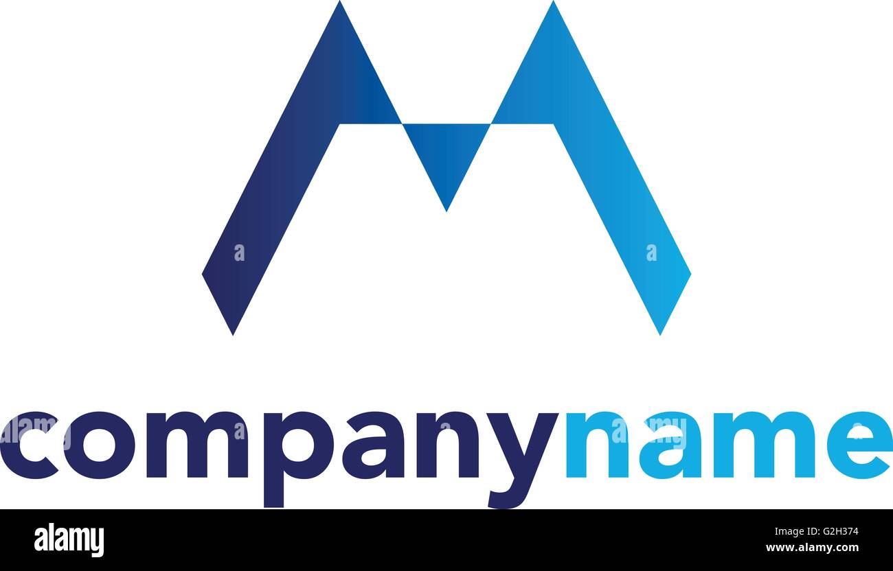Letter m logo vector vectors hi-res stock photography and images - Alamy