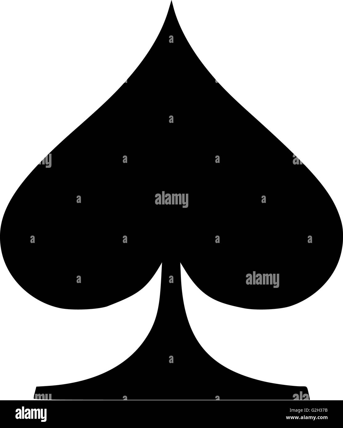 Poker sign spades Stock Photo - Alamy