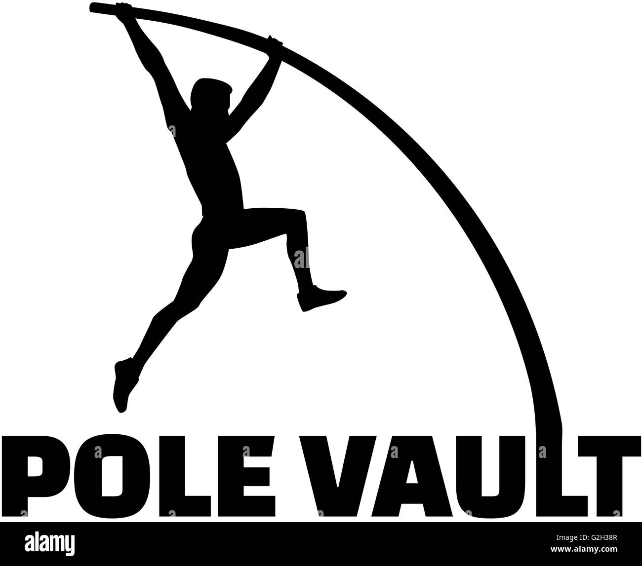 Sport Icon Pole Vault Illustration High Resolution Stock Photography ...