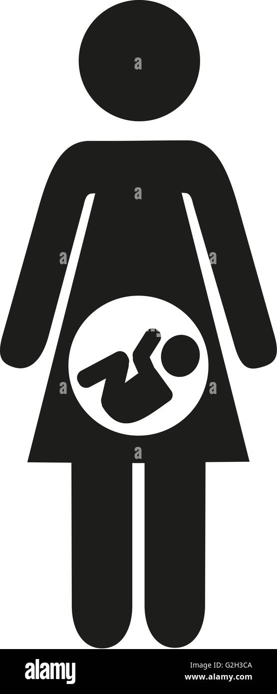 Pregnant pictogram hi-res stock photography and images - Alamy