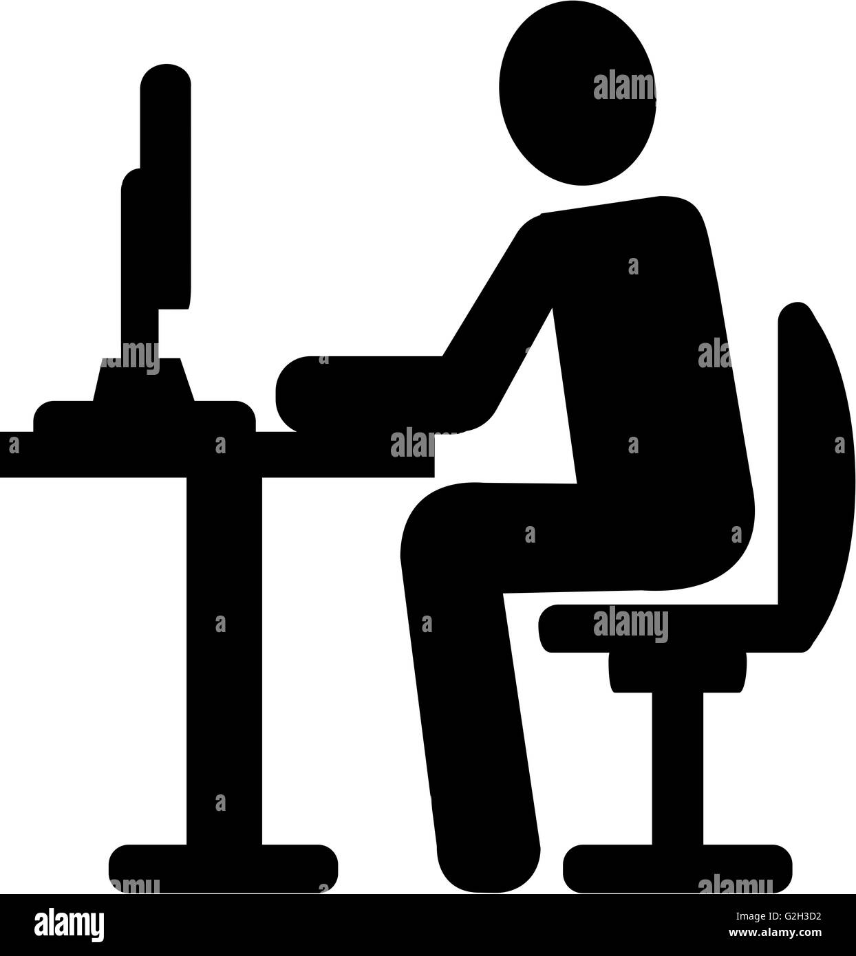 Programmer Pictogram Symbol Stock Photo - Alamy